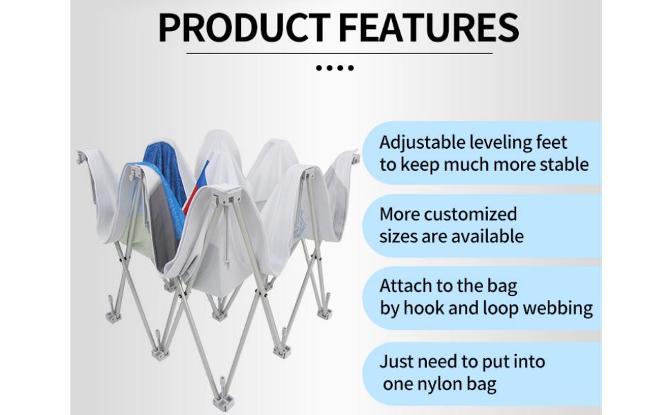 Onegyit Foldable Velcro Pop Up Backdrop Stand, Velcro Fabric Booth ...